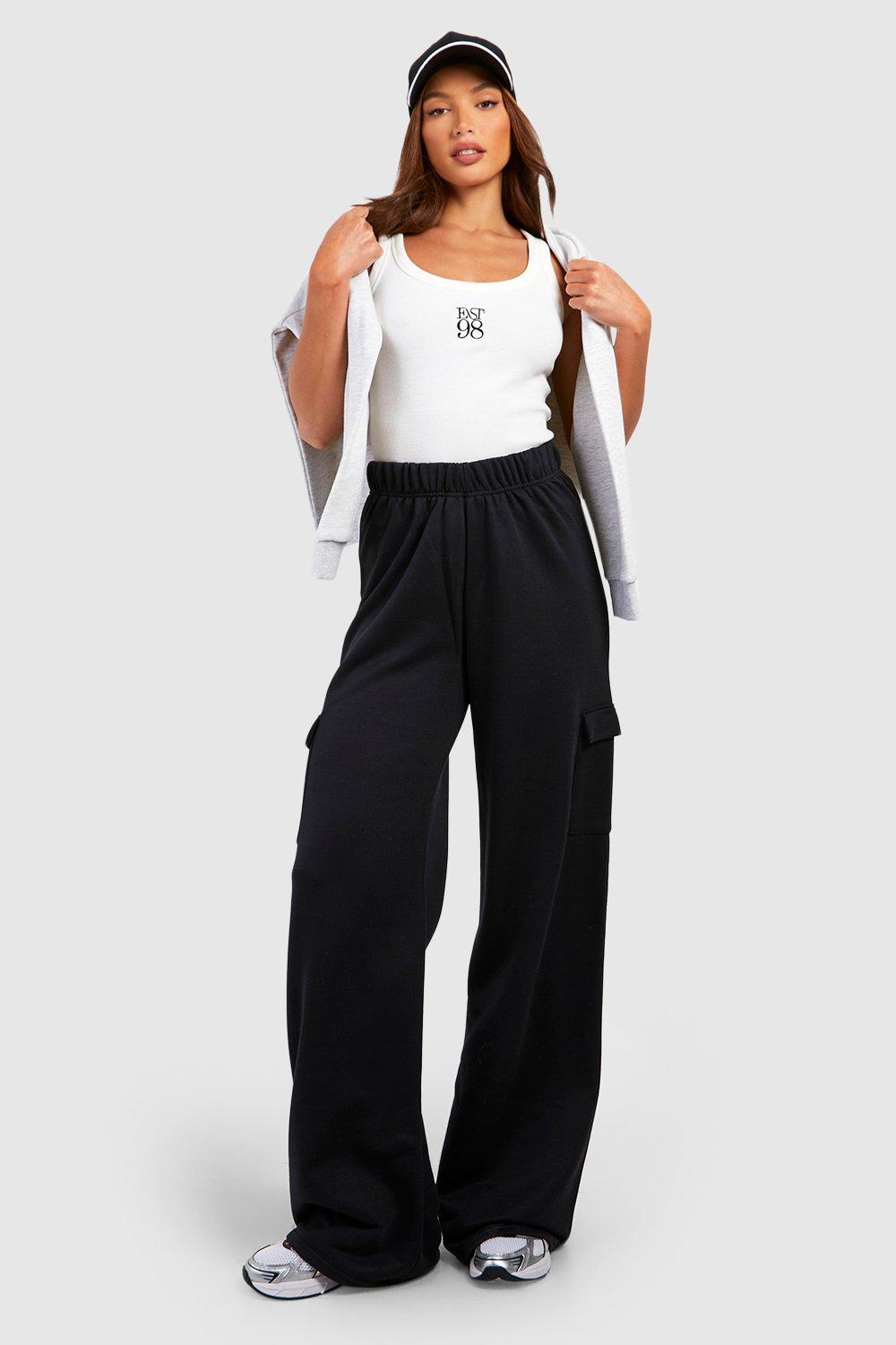 D600 WIDE LEG CARGO TROUSER - BLACK – Denim600